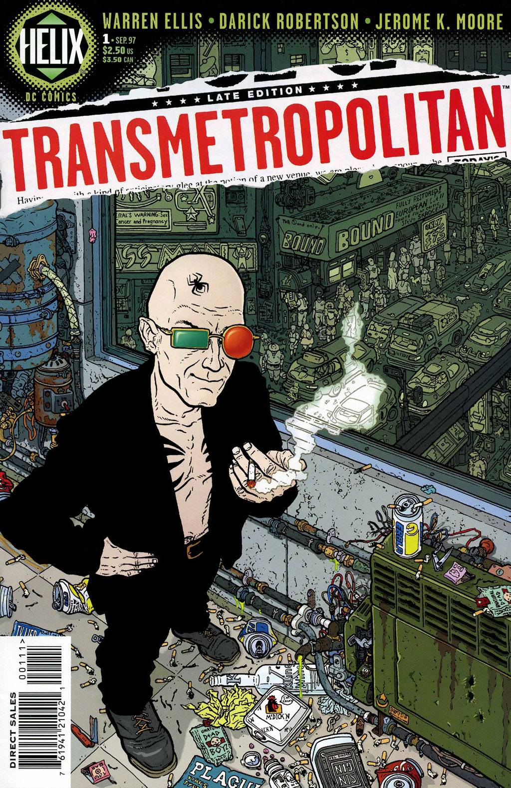 Трансметрополитан №1 (Transmetropolitan #1) - читать комикс онлайн бесплатно | UniComics
